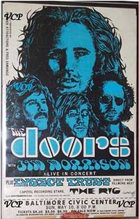 The Doors Psychedelic Concert Posters Gallery - Classic Posters