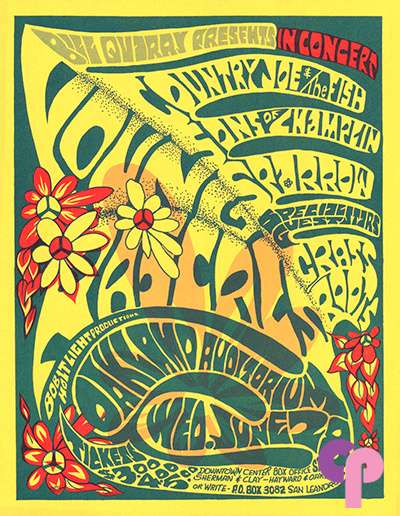 Oakland Auditorium 6/28/67 - AOR-2.296 - Classic Posters