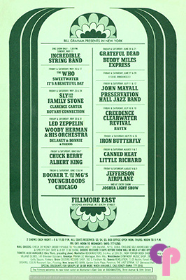 Fillmore East 5/11 - 8/3/69 - MSO-FME.1969.05.11 - Classic Posters