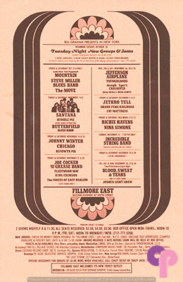 Fillmore East 10/28 - 12/28/69 - MSO-FME.1969.10.28 - Classic Posters